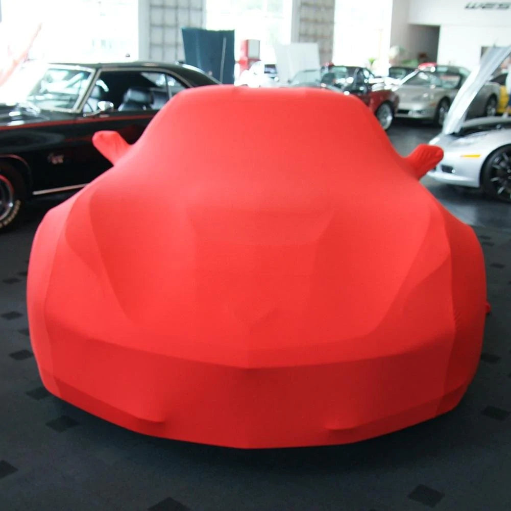Corvette C7 Car Cover Indoor Ultraguard Stretch Satin - Red - Stingray ...