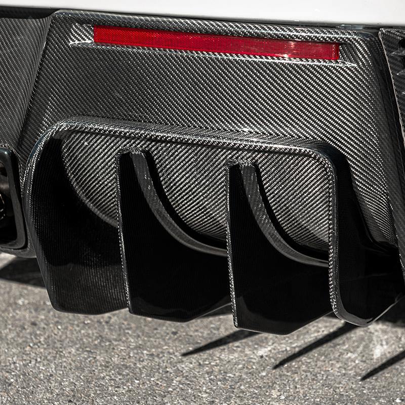 2015 - 2019 Corvette C7 Visible Carbon Fiber Diffuser Add On Panels ...